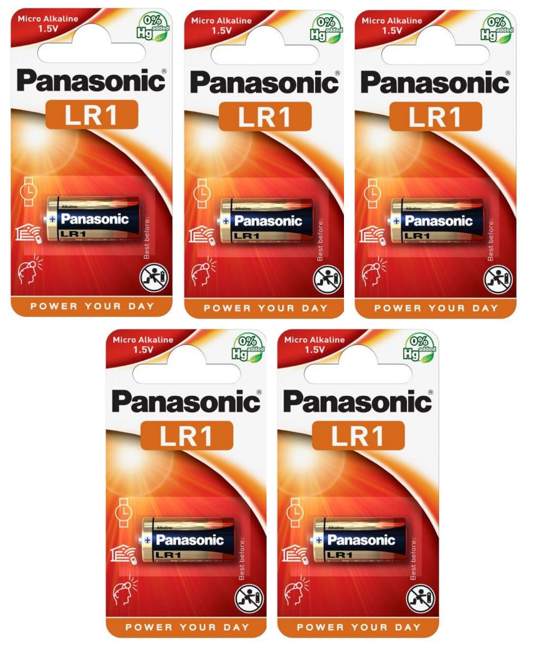 MN9100 PANASONIC - 5 Batteria alcaline - Elettro LED